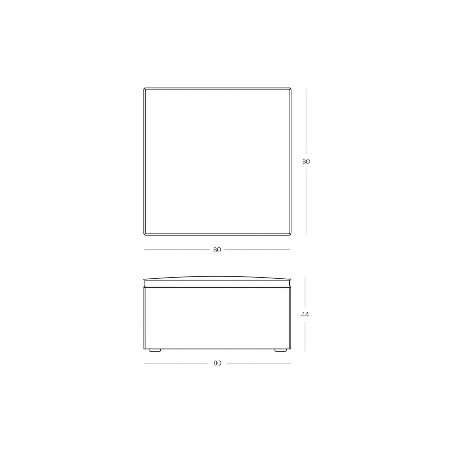 PUF CLASSIC 80 | MOSS GREY | 80 cm | Products | Tine K Home