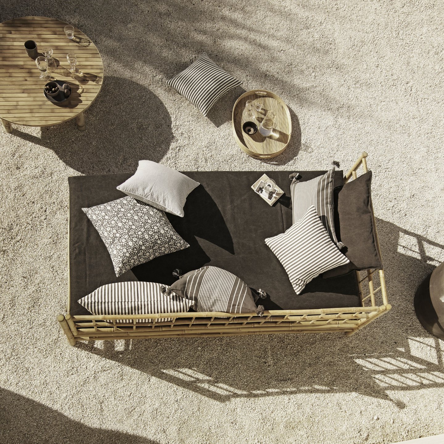 BAMBOO LOUNGE TABLE | ROUND | 140 CM | Products | Tine K Home