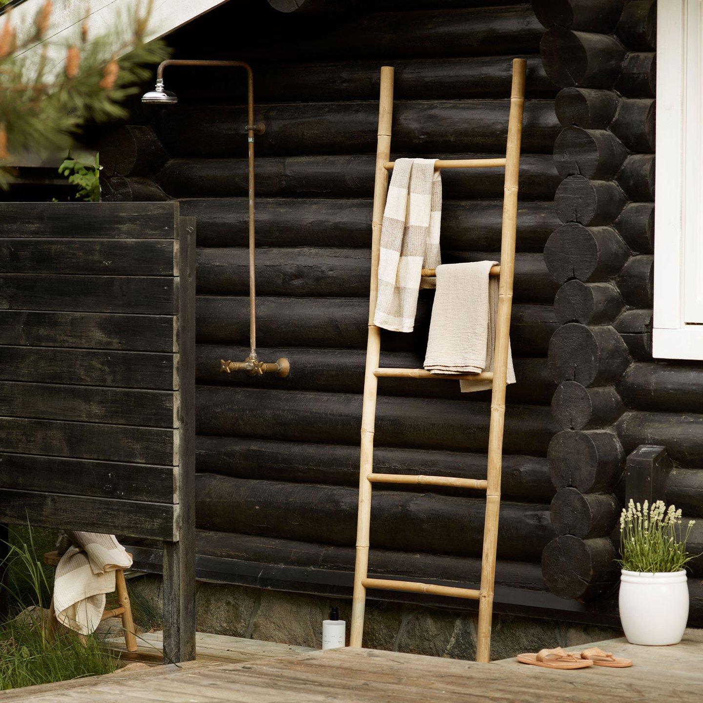 Bamboo ladder for storage and decoration | Products | Tine K Home
