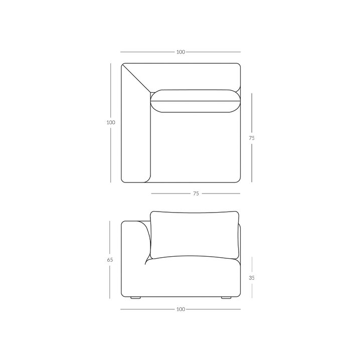 Modulecorner-right-jop-mega-rose » Sofa corner module | Products | Tine ...