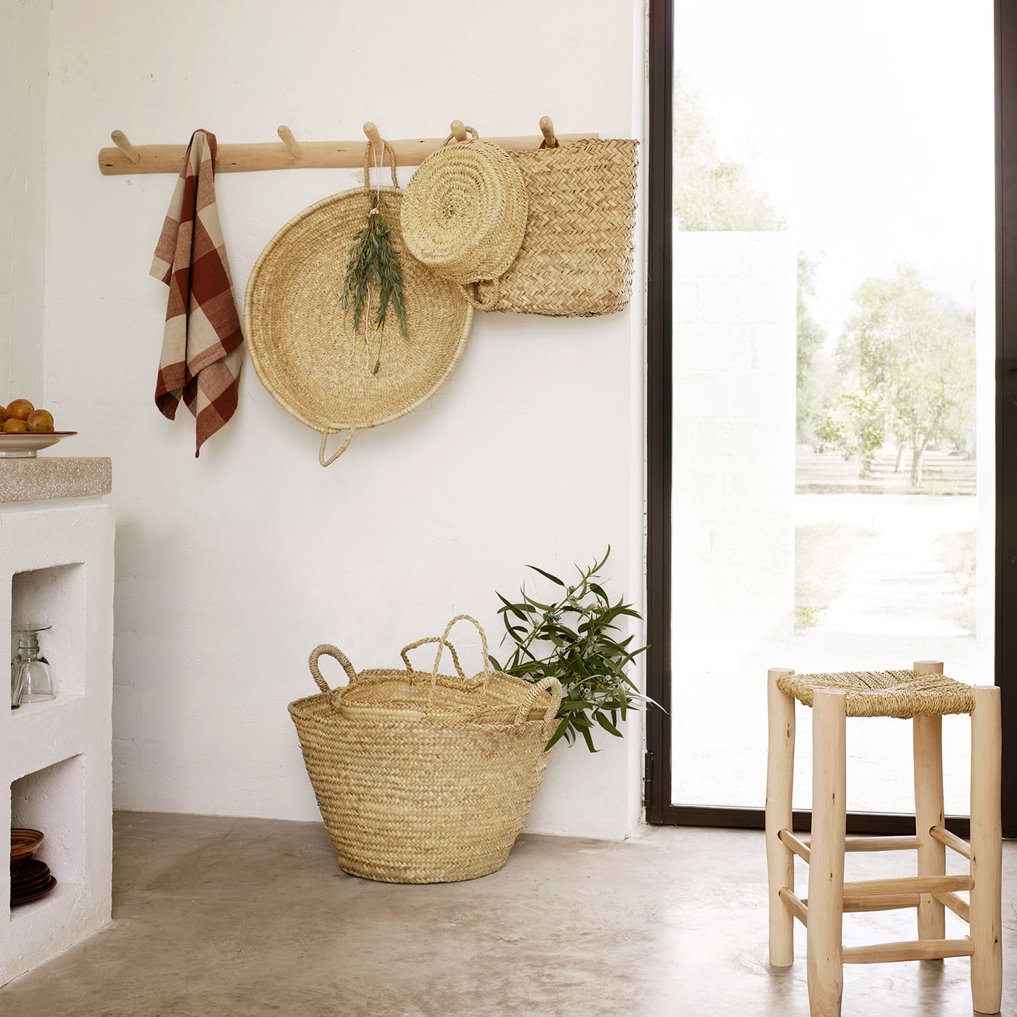 BASKET | PALM LEAVES | 35 CM | Products | Tine K Home